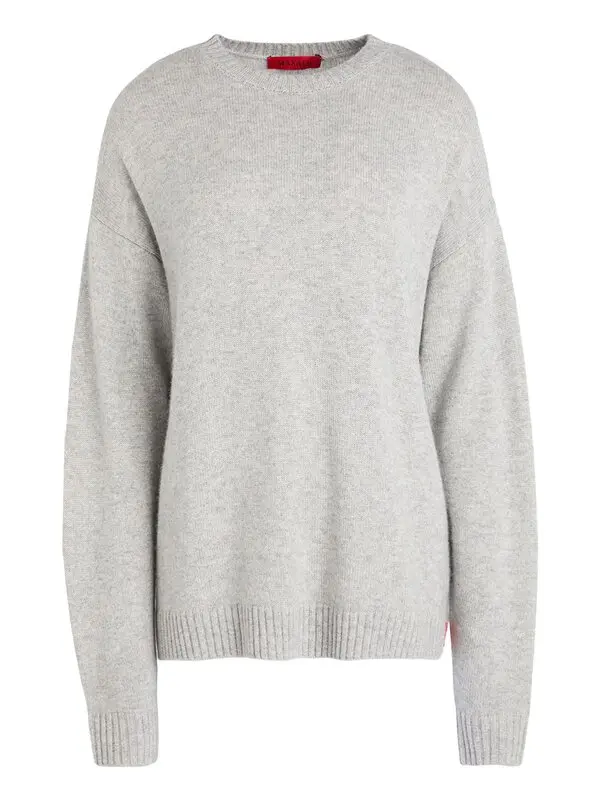 MAXCO. Ribbed Crew Neck Sweater - White