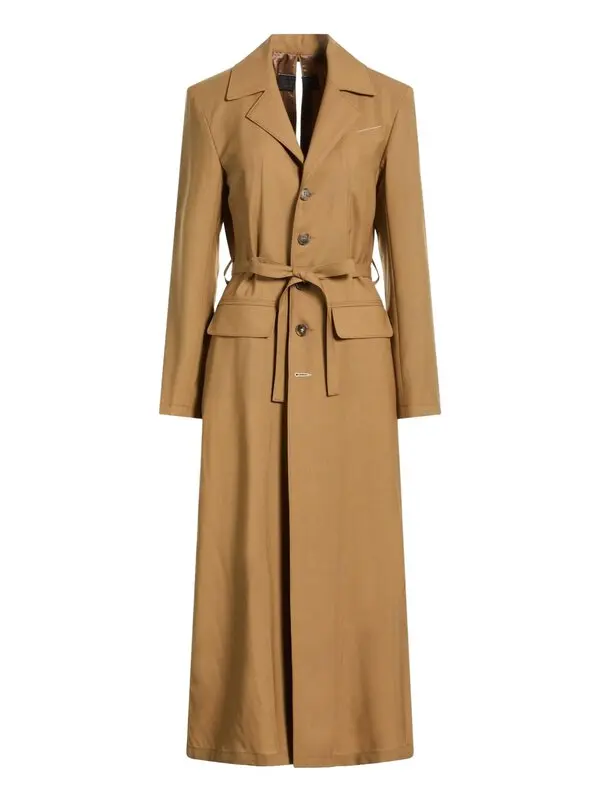MAISON MARGIELA Wool Long-sleeve Coat - Brown