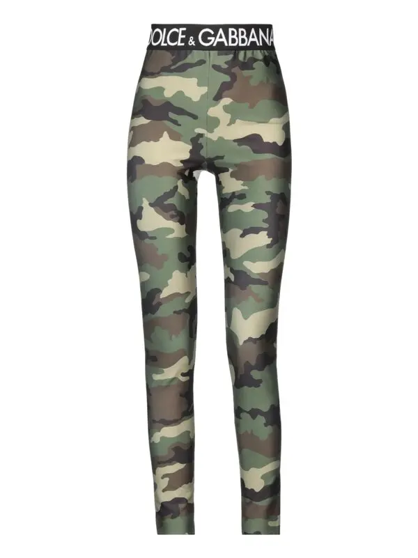 Dolce & Gabbana Camouflage-print Leggings - Black