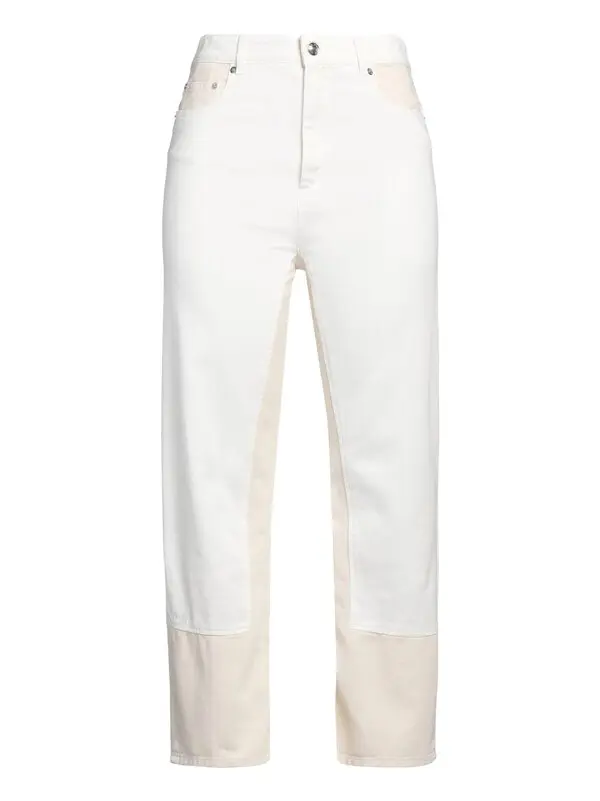 Sportmax Tapered Gabardine Trousers - White