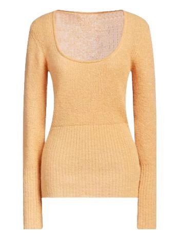 Jacquemus Long Sleeve Round Neck Knit Pullover - Nude