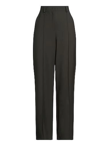 MAXCO. Max&co. High-waisted Wide-leg Crepe Trousers - Black