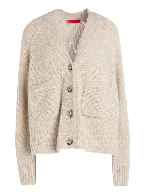 MAXCO. Button Fly Cardigan - Nude