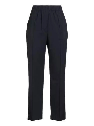 Max Mara High-waisted Straight-leg Wool Trousers - Black