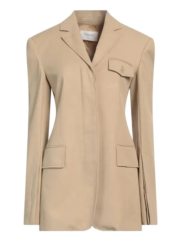 Sportmax Single-breasted Blazer - Nude