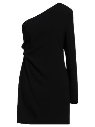 Rag & Bone One-shoulder Crepe Dress - Black