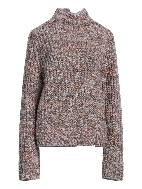 Rag & Bone Long Sleeve Turtleneck Pullover - Gray