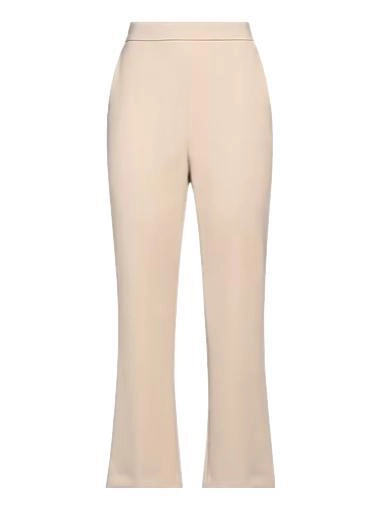 Max Mara High-waisted Bootcut Trousers In Cool Wool - Nude