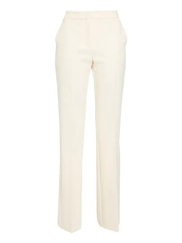 MAXCO. Plain Colour Flared Trouser - White