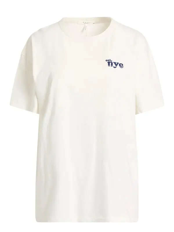 Rag & Bone Embroidered Logo T-shirt - White