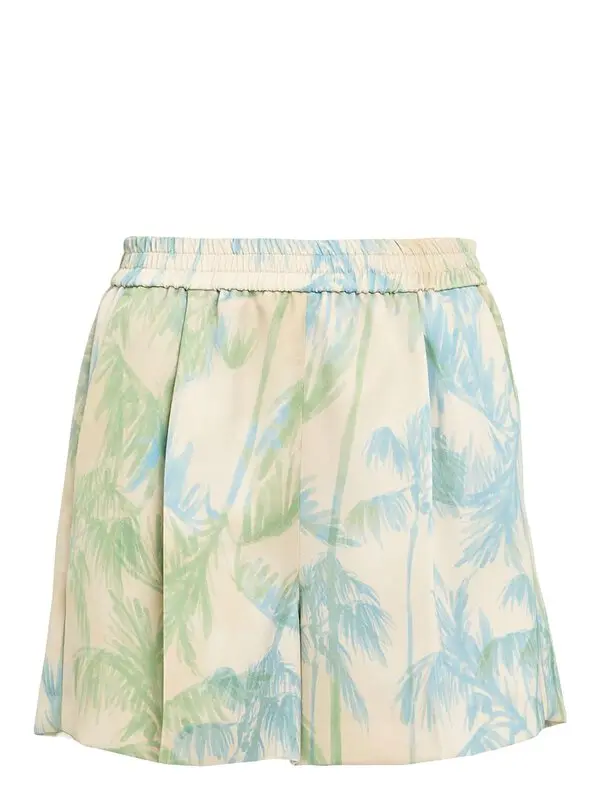 MAXCO. Floral Print Shorts - White