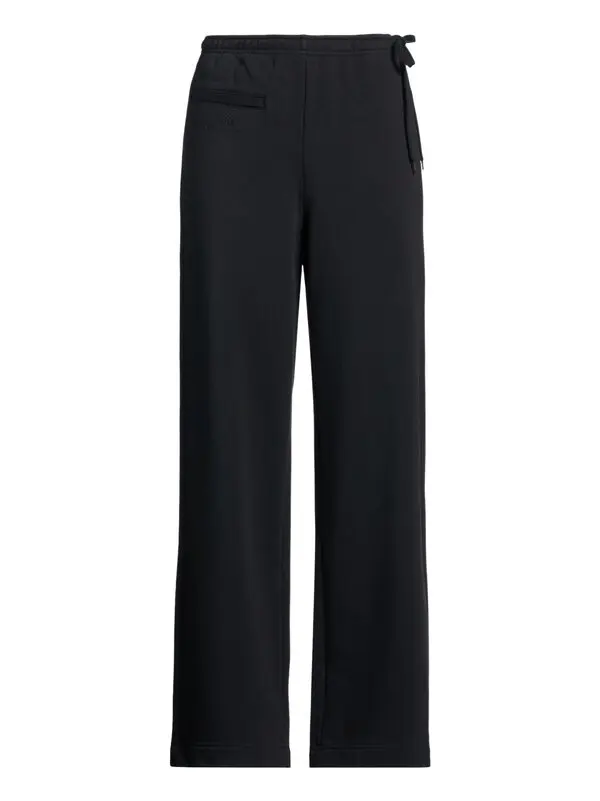 MAISON MARGIELA Wide Leg French Terry Trousers - Black