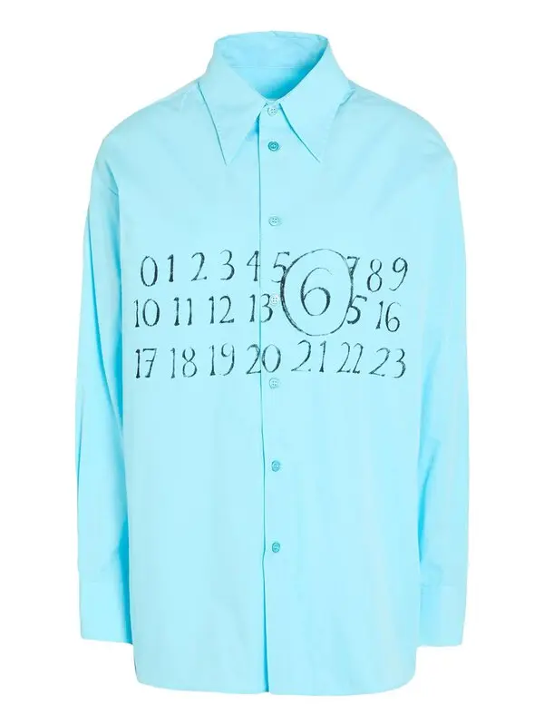MAISON MARGIELA Printed Shirt - Blue