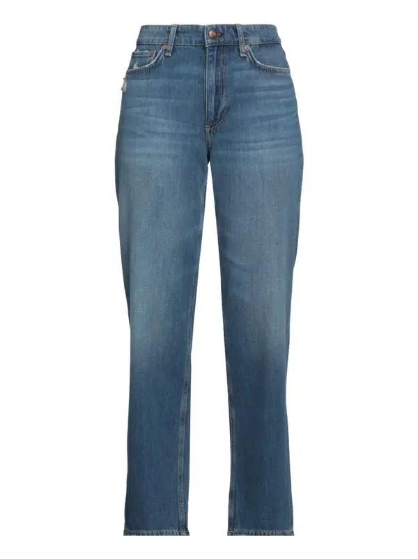 Rag & Bone Medium Straight-leg Jeans - Blue