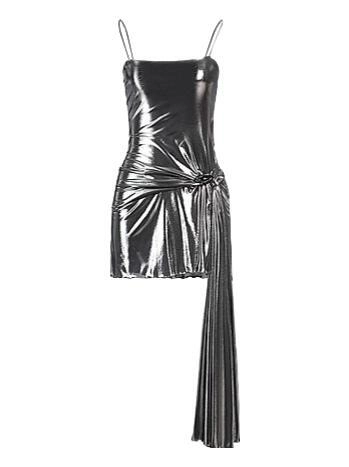 DIESEL® Sleeveless Square Neck Embellished Top - Black