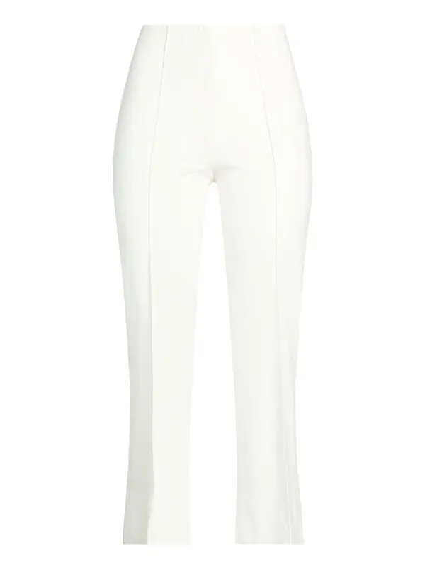 Rag & Bone Flared Jersey Cropped Trousers - White