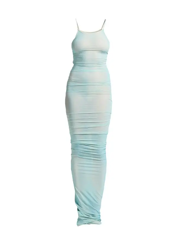 MAISON MARGIELA Sleeveless Bodycon Maxi Dress - Blue