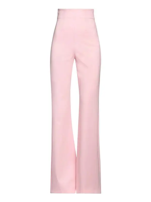 Sportmax High Waisted Flare Trousers - Pink
