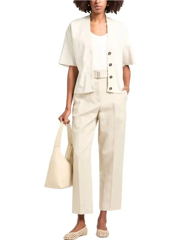 Brunello Cucinelli Tapered Trousers - White