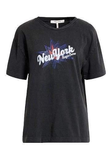 Rag & Bone New York" Graphic Print T-shirt - Black