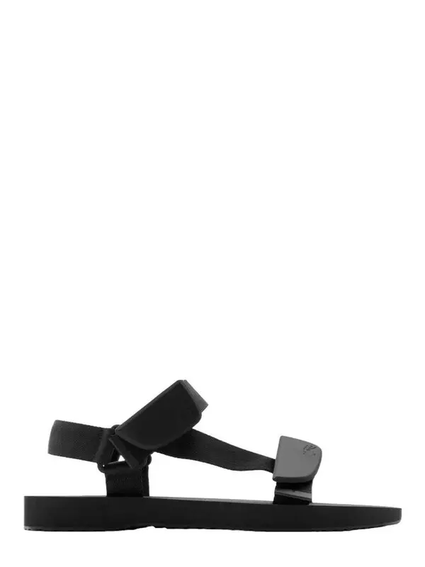 Burberry Trek Velcro Strap Sandals - Black
