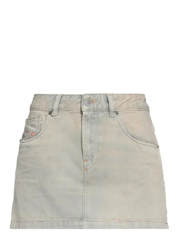 DIESEL® Denim Midi Skirt - Gray