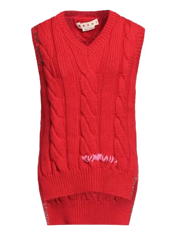 Marni Mid-weight Knit Jumper - Red