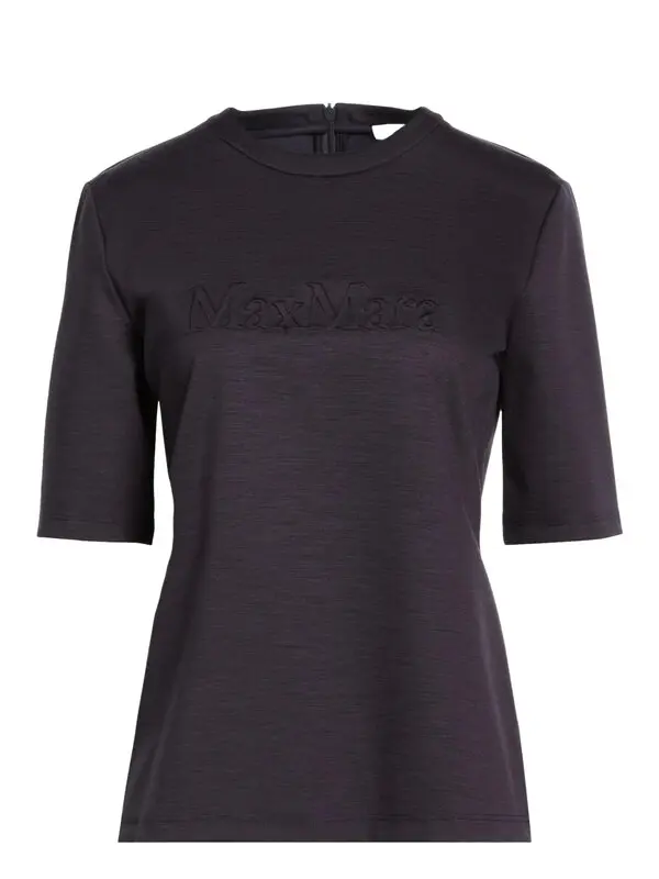 Max Mara Logo Short Sleeve T-shirt - Black
