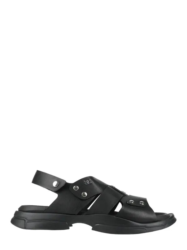GANNI Open-heeled Sandals - Black