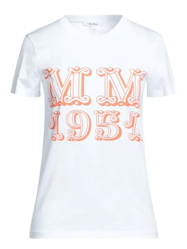 Max Mara Logo Short Sleeve T-shirt - White