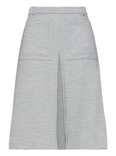 Burberry Flared Jersey Skirt - Gray