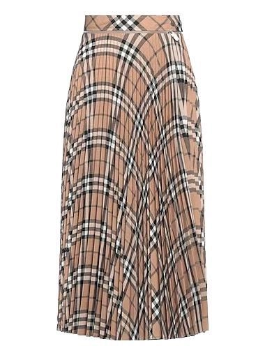 Burberry Pleated Check Mini Skirt - Multicolor