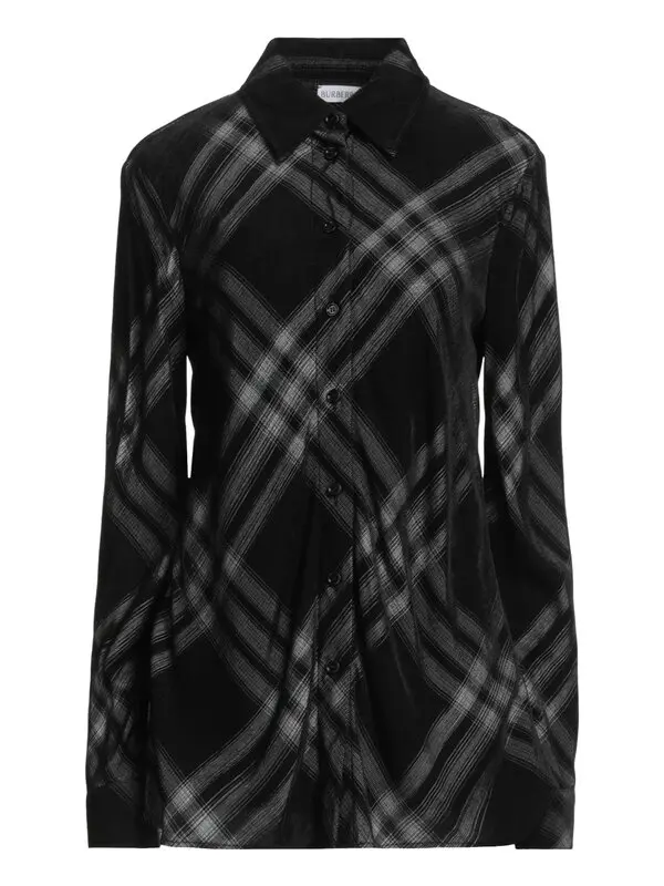 Burberry Long Sleeve Classic Collar Shirt - Black
