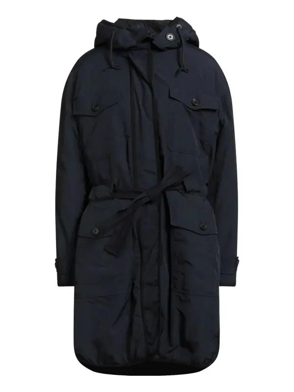 Rag & Bone Hooded Long Down Coat - Black