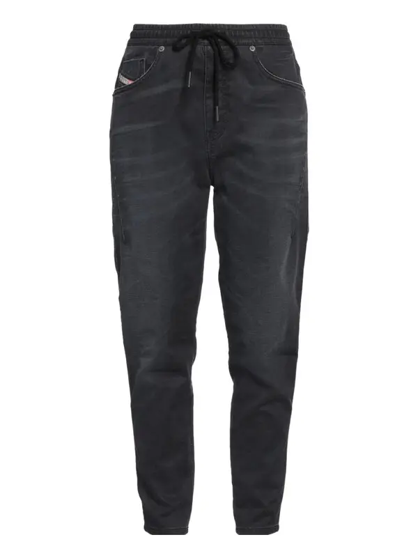 DIESEL® Casual Cuffed Jogger Jeans - Black