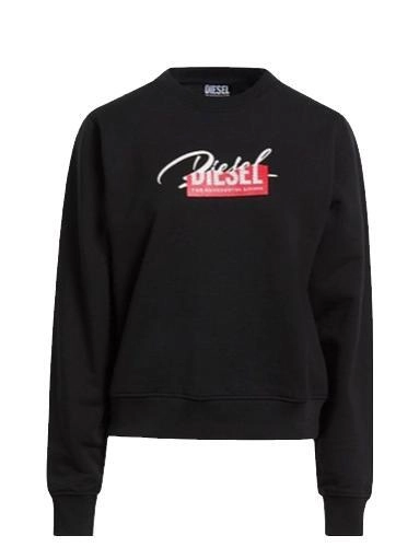 DIESEL® Printed Round-neck Hoodie - Black