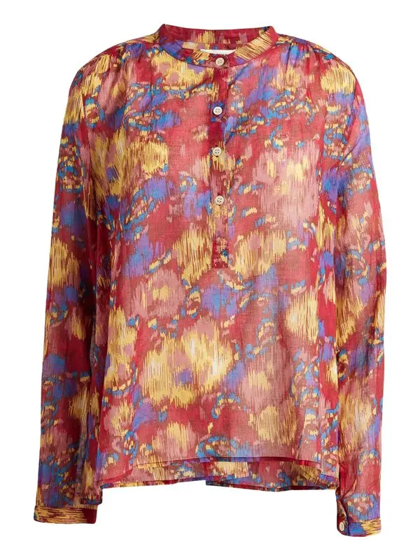 Isabel Marant Étoile Printed Long Sleeve Blouse - Multicolor