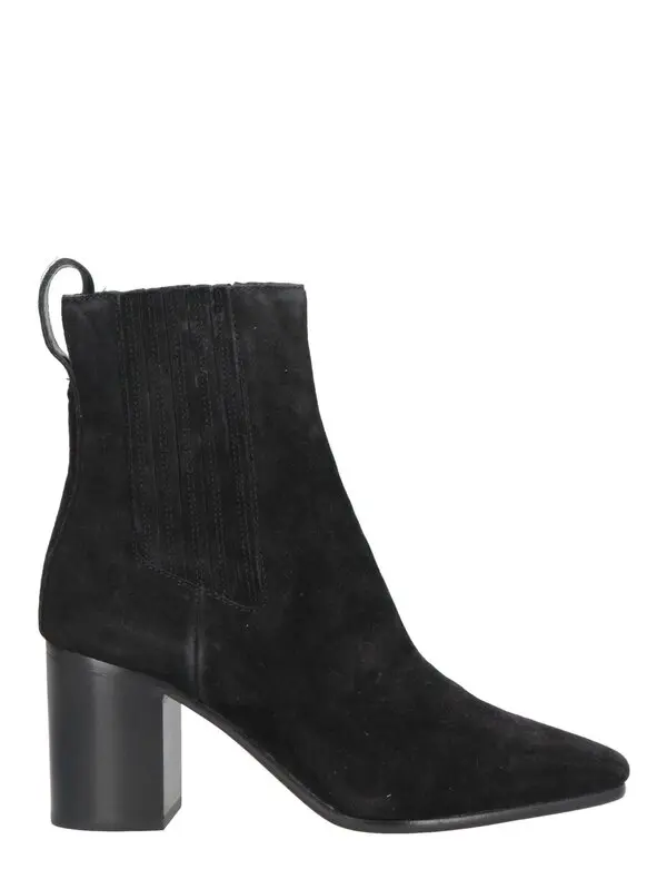 Rag & Bone Suede Chelsea Boots With Block Heel - Black
