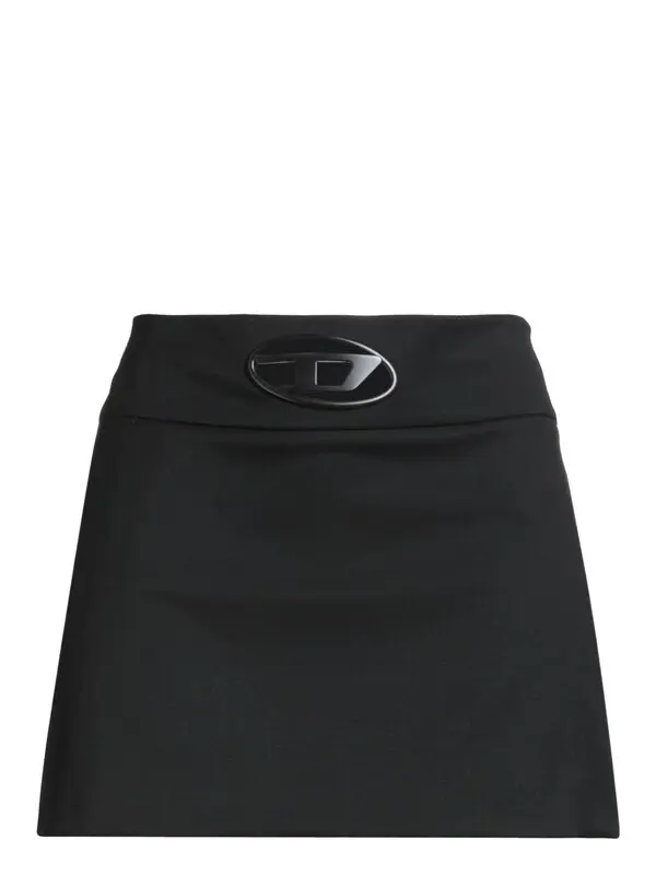 DIESEL® A-line Midi Skirt - Black