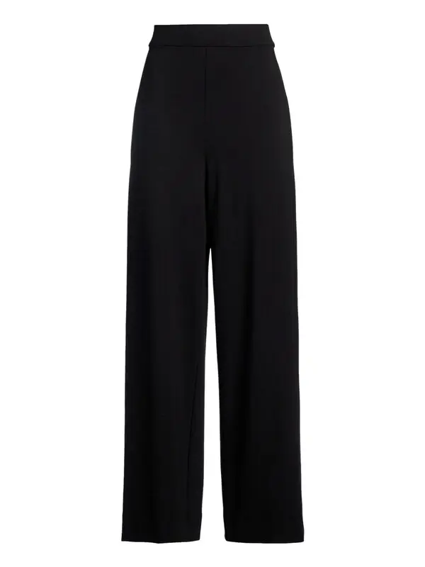 Rag & Bone Wide-leg Jersey Trousers - Black