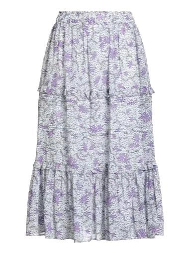 Isabel Marant Étoile Printed Tiered Midi Skirt - Gray