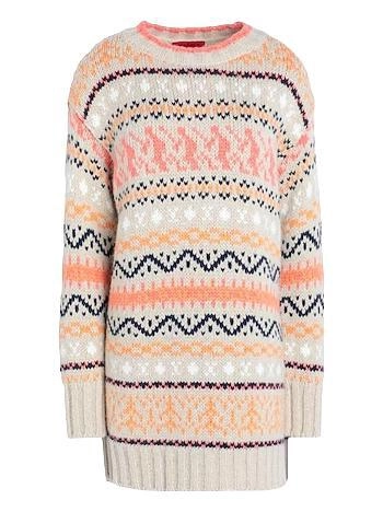 MAXCO. Long-sleeve Knit Top - Nude