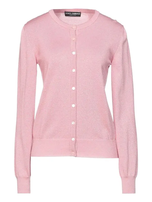 Dolce & Gabbana Solid Knit Cardigan - Pink