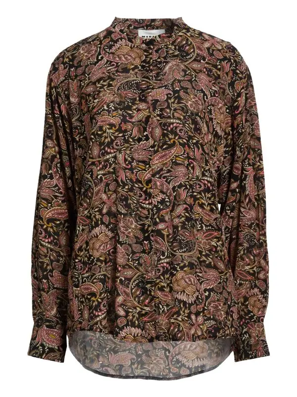 Isabel Marant Étoile Printed Paisley Long Sleeve Shirt - Multicolor