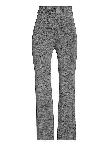 GANNI Mélange Knit Flared Pants - Gray