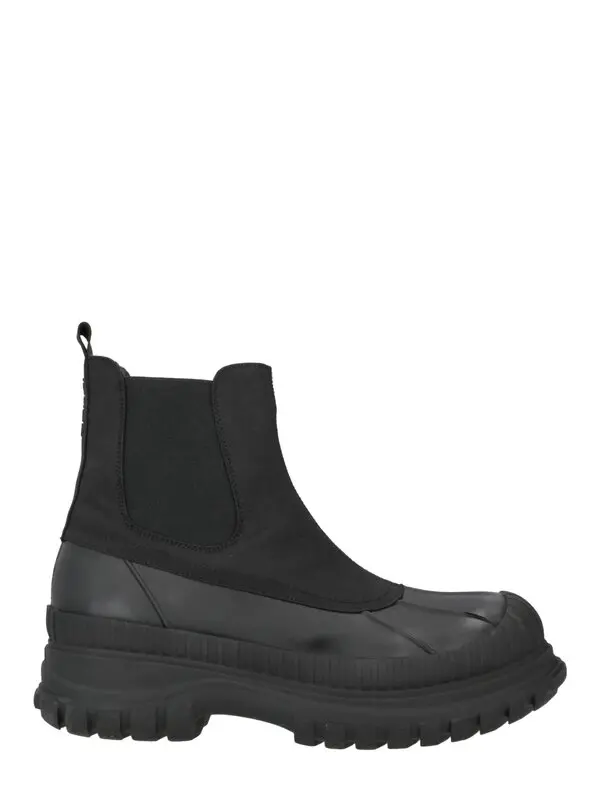 GANNI Chelsea Boots With Block Heel - Black