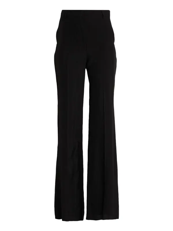 Sportmax Straight-leg Crepe Trousers - Black
