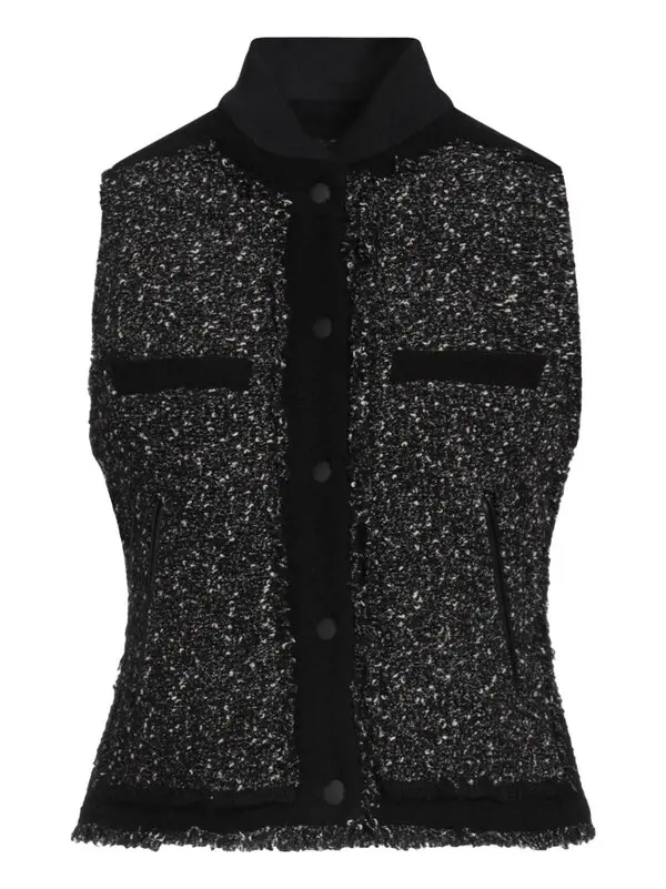 Rag & Bone Two-tone Sleeveless Coat - Black