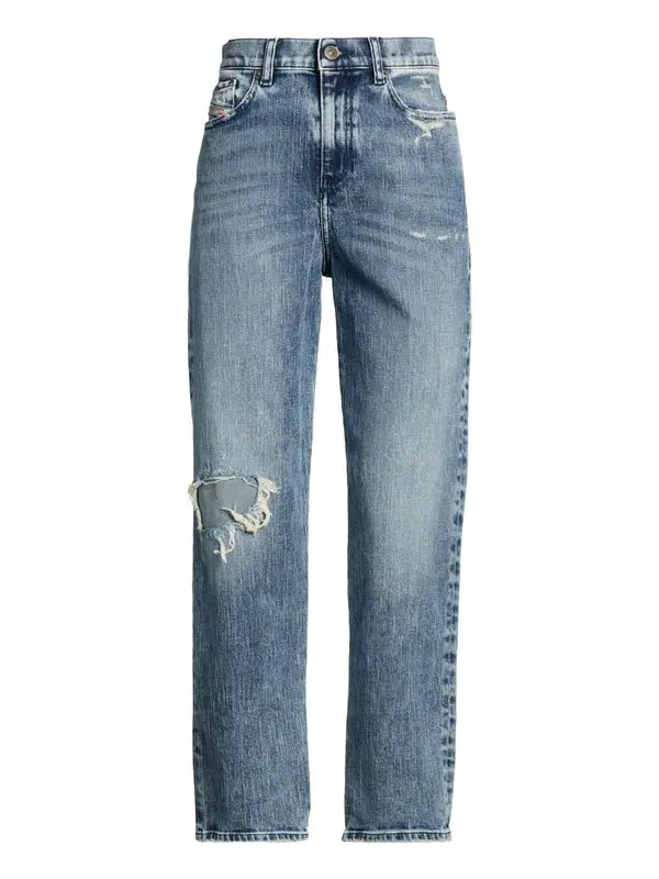 DIESEL® Tapered Denim Trousers - Gray