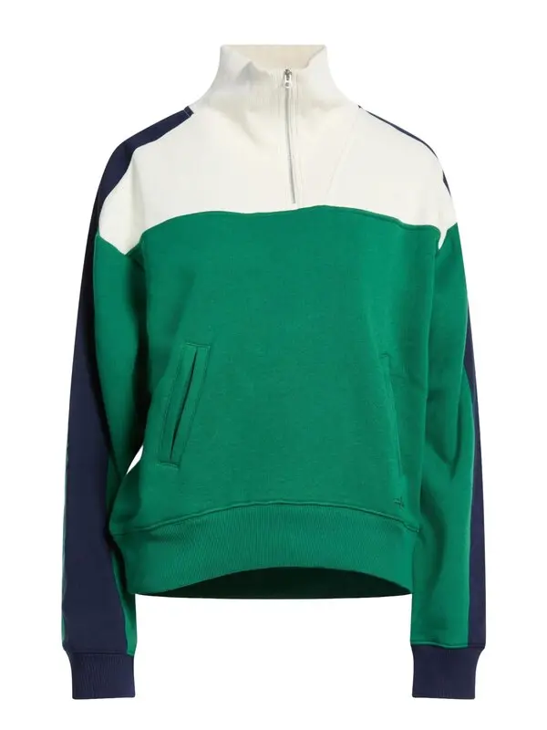 Rag & Bone Fleece Sweatshirt With Embroidered Logo - Green